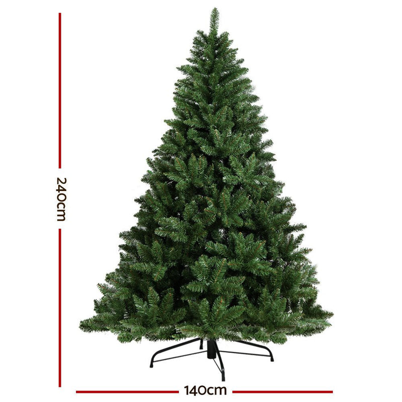 8FT / 2.4M Green Christmas Tree – 1400 Tips
